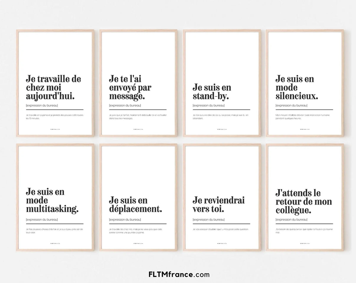 56 affiches décoration du bureau - Affiche définition humour - FLTM