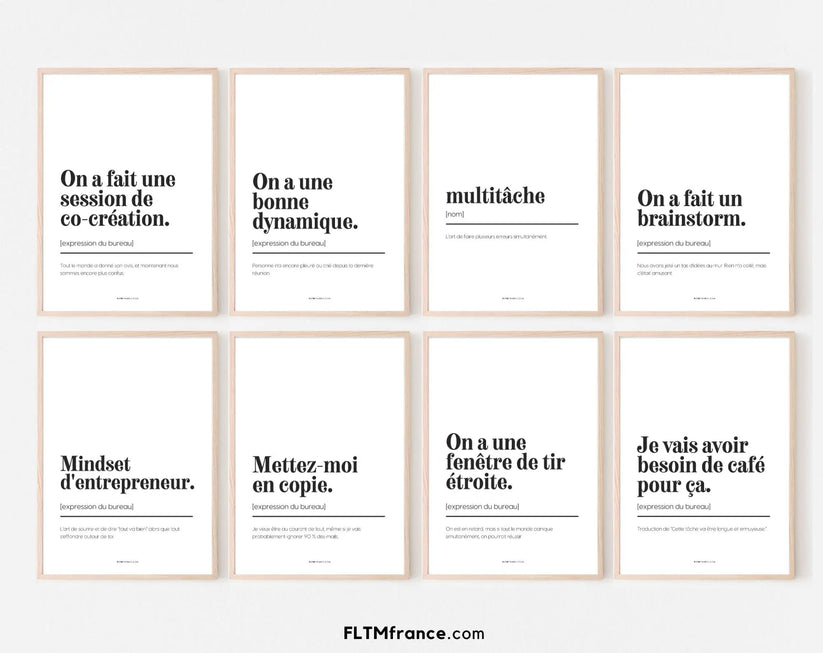 56 affiches décoration du bureau - Affiche définition humour - FLTM