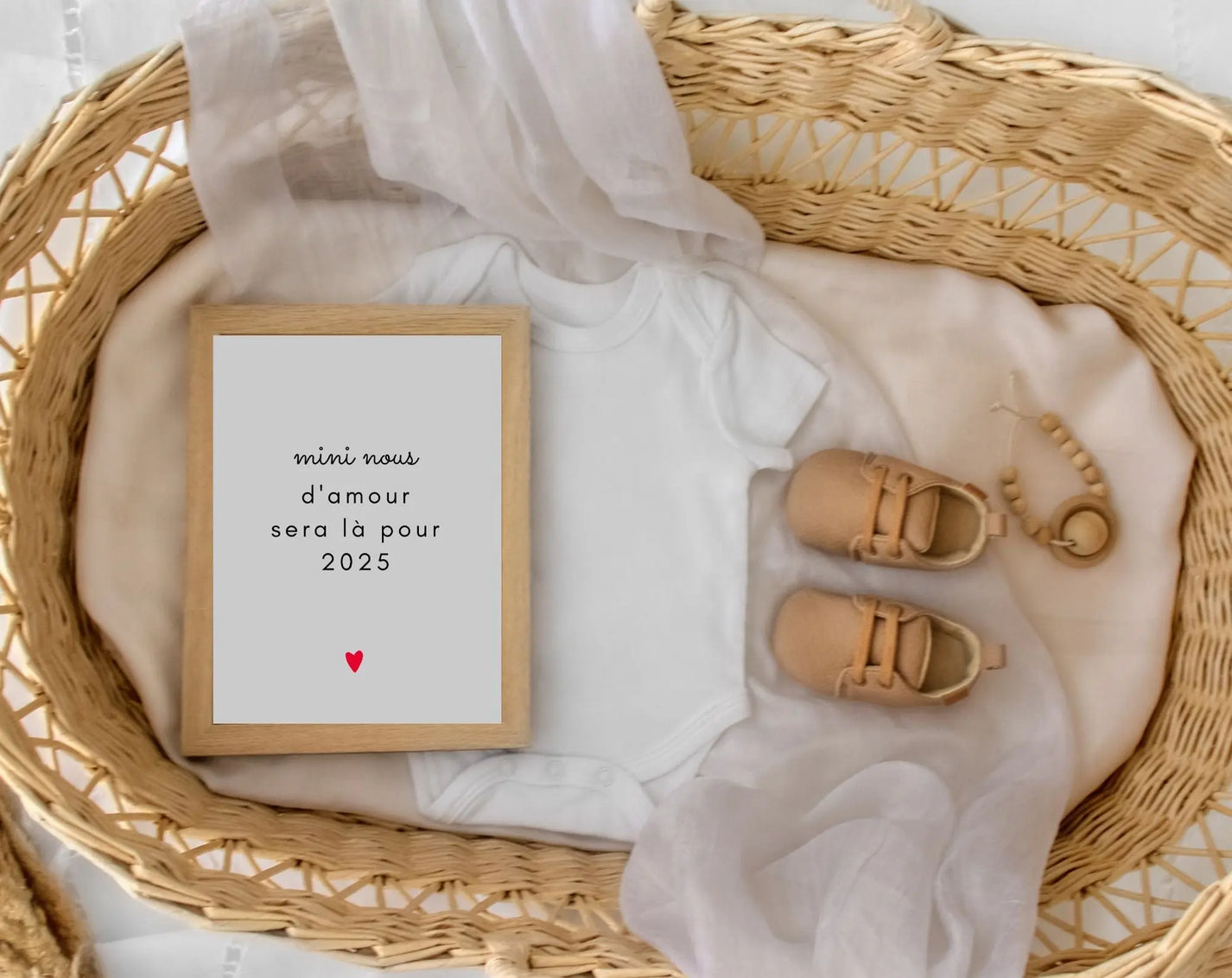 Mini nous d'amour sera là pour 2025 - Annonce grossesse bébé 2025 - – FLTM