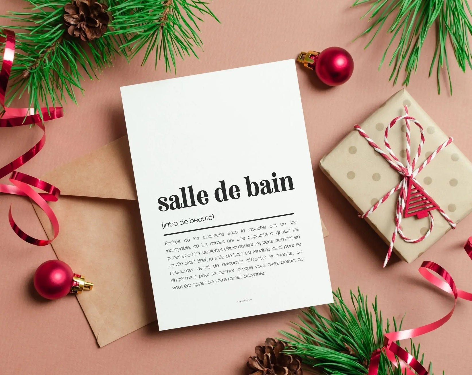 Affiche définition salle de bain - Affiche définition humour - FLTM