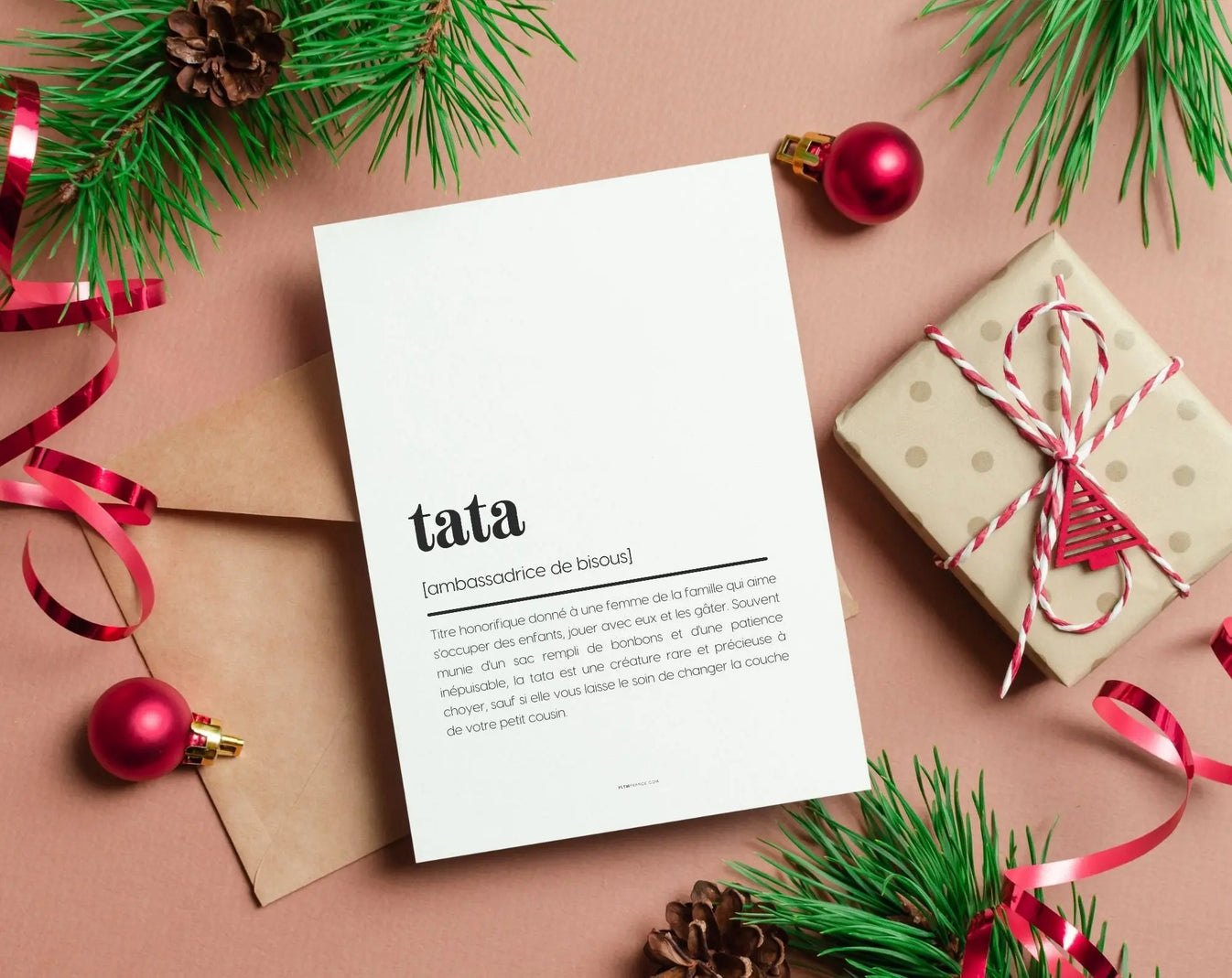 Affiche définition tata - Affiche définition humour famille - – FLTM