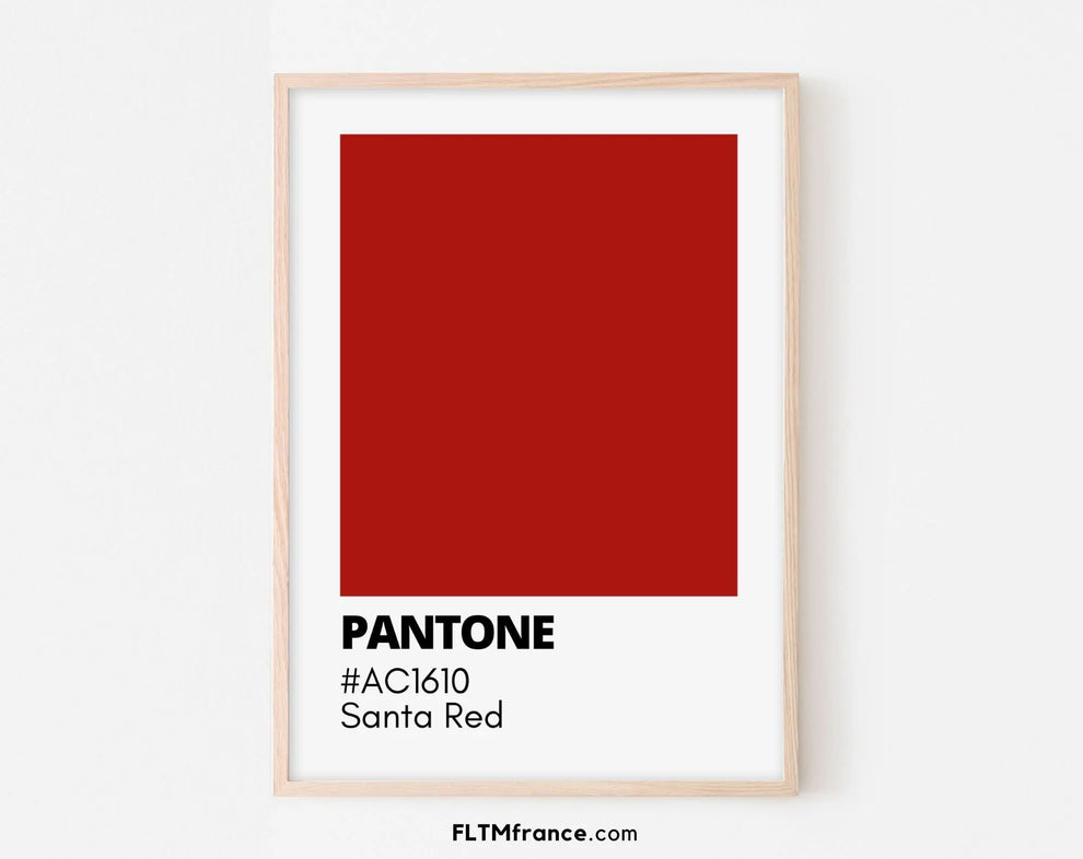 3 affiches pantone de Noël - Déco de Noël - FLTM