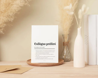 Affiche définition collègue préféré - Affiche définition humour ...