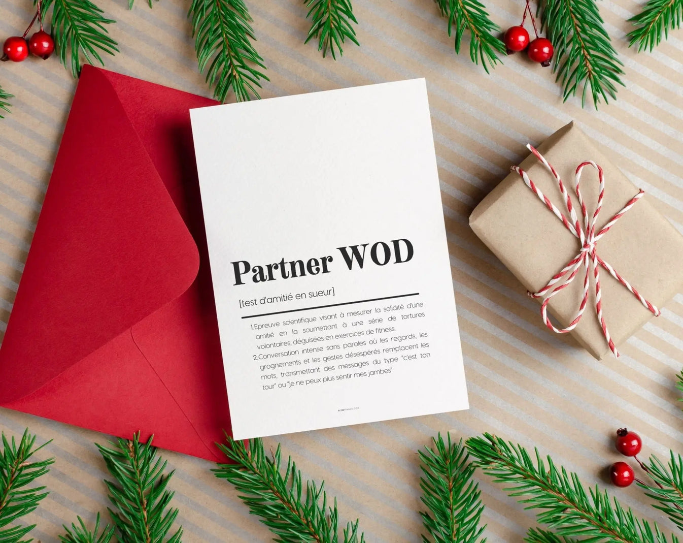 Affiche définition Partner WOD - Affiche définition humour sport - – FLTM