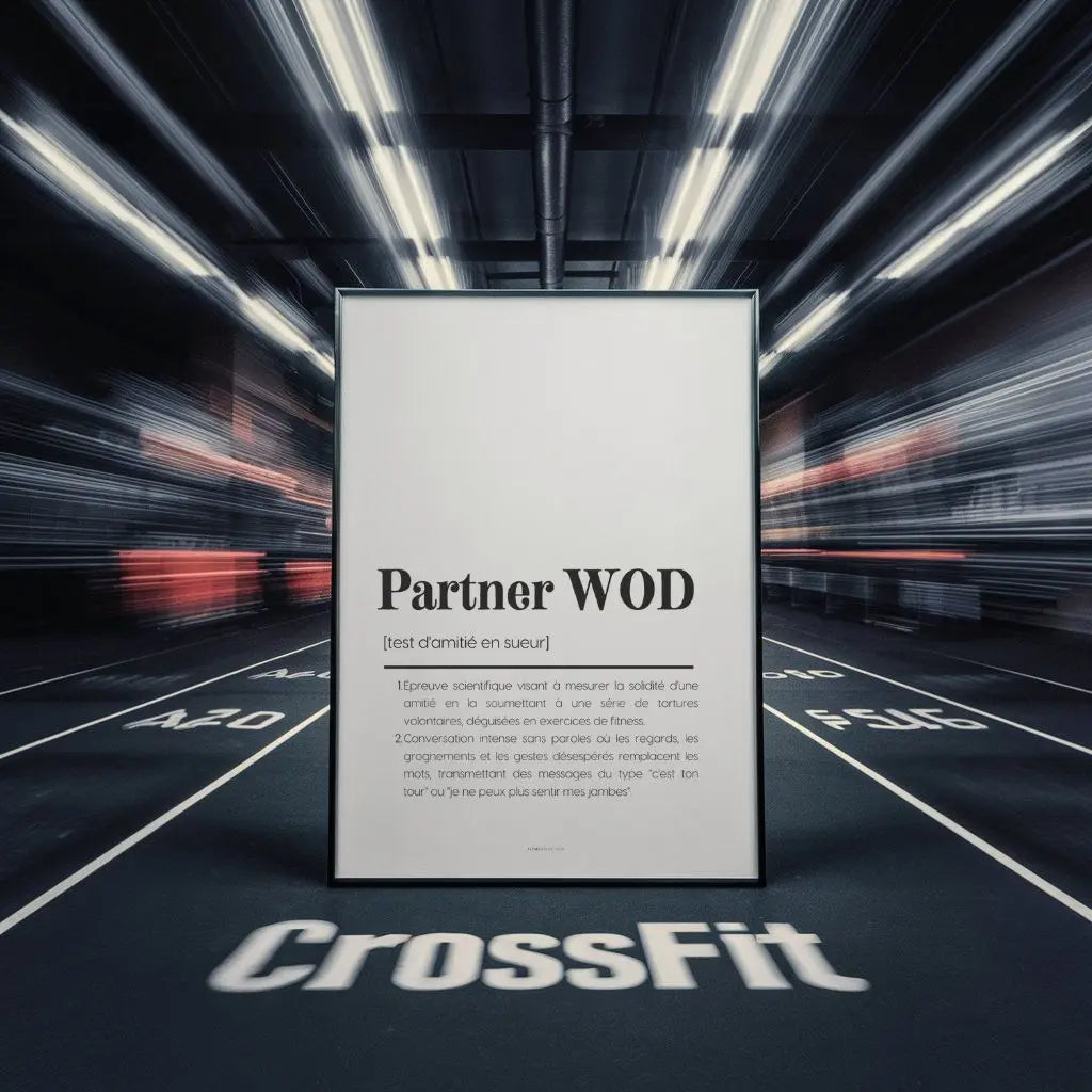 Affiche définition Partner WOD - Affiche définition humour sport - – FLTM
