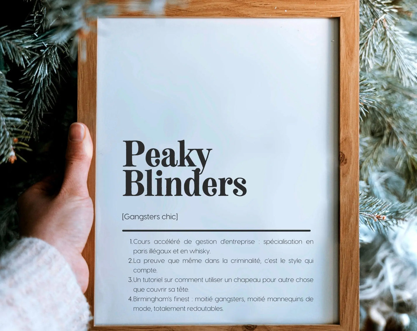 Affiche définition Peaky Blinders - Affiche définition humour série ...