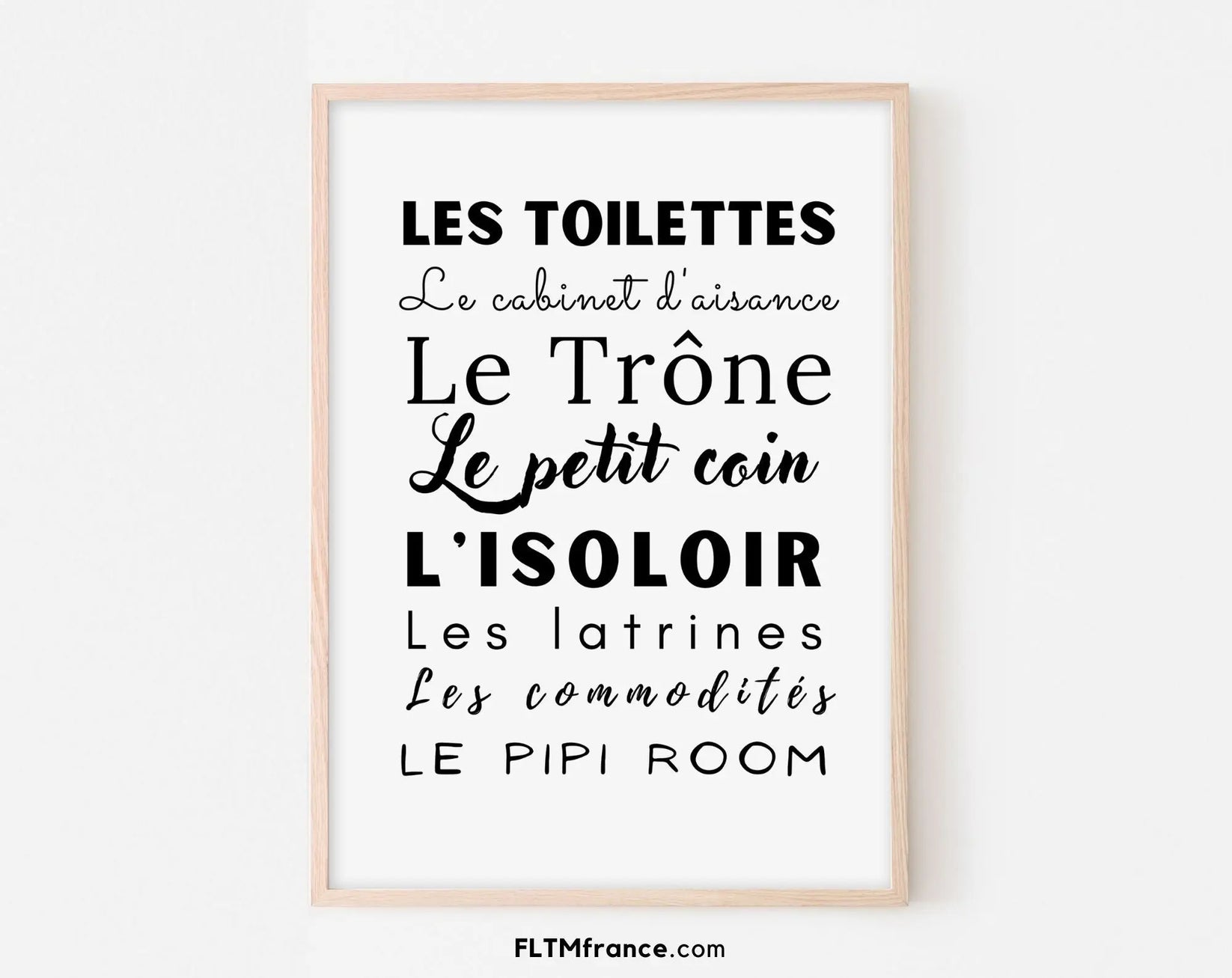8 affiches toilettes humoristiques - Poster humour WC - FLTMfrance