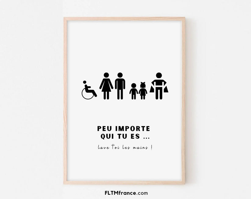8 affiches toilettes humoristiques - Poster humour WC - FLTMfrance