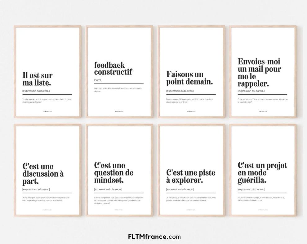 56 affiches décoration du bureau - Affiche définition humour - FLTM