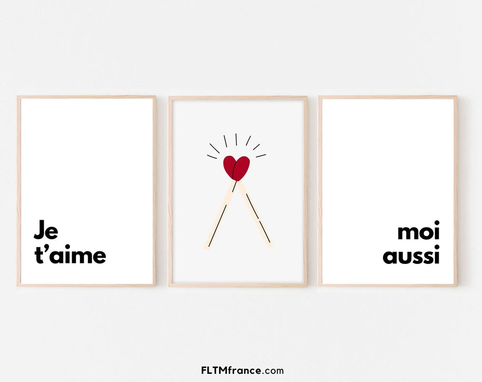 Pack de 16 affiches Saint-Valentin - Décoration Saint Valentin - FLTM