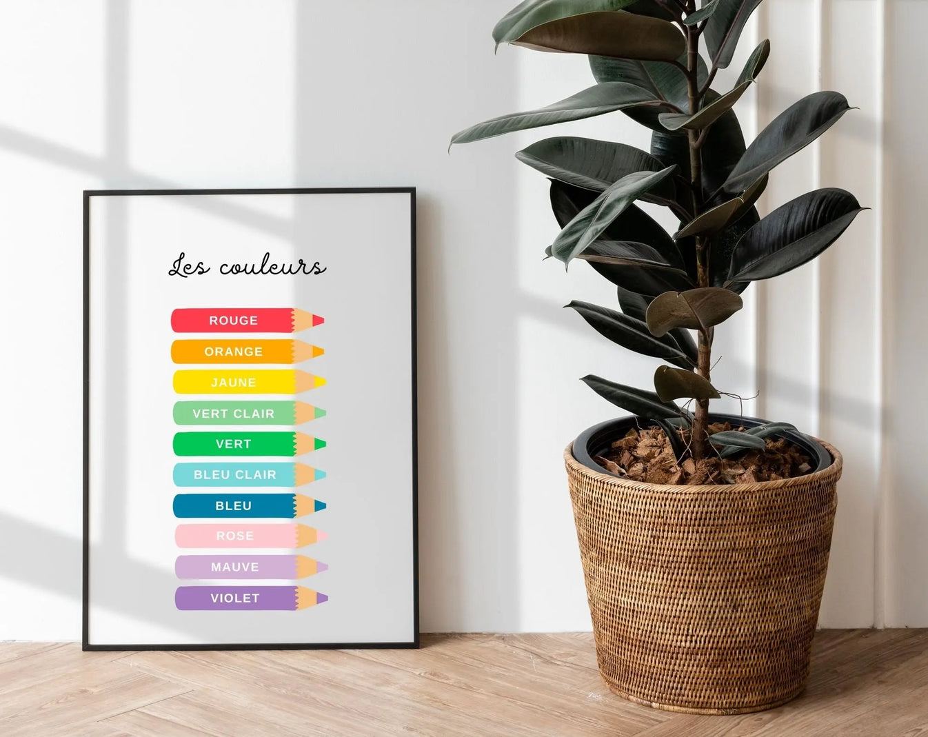 Affiche Les couleurs - Poster éducatif Montessori - FLTM