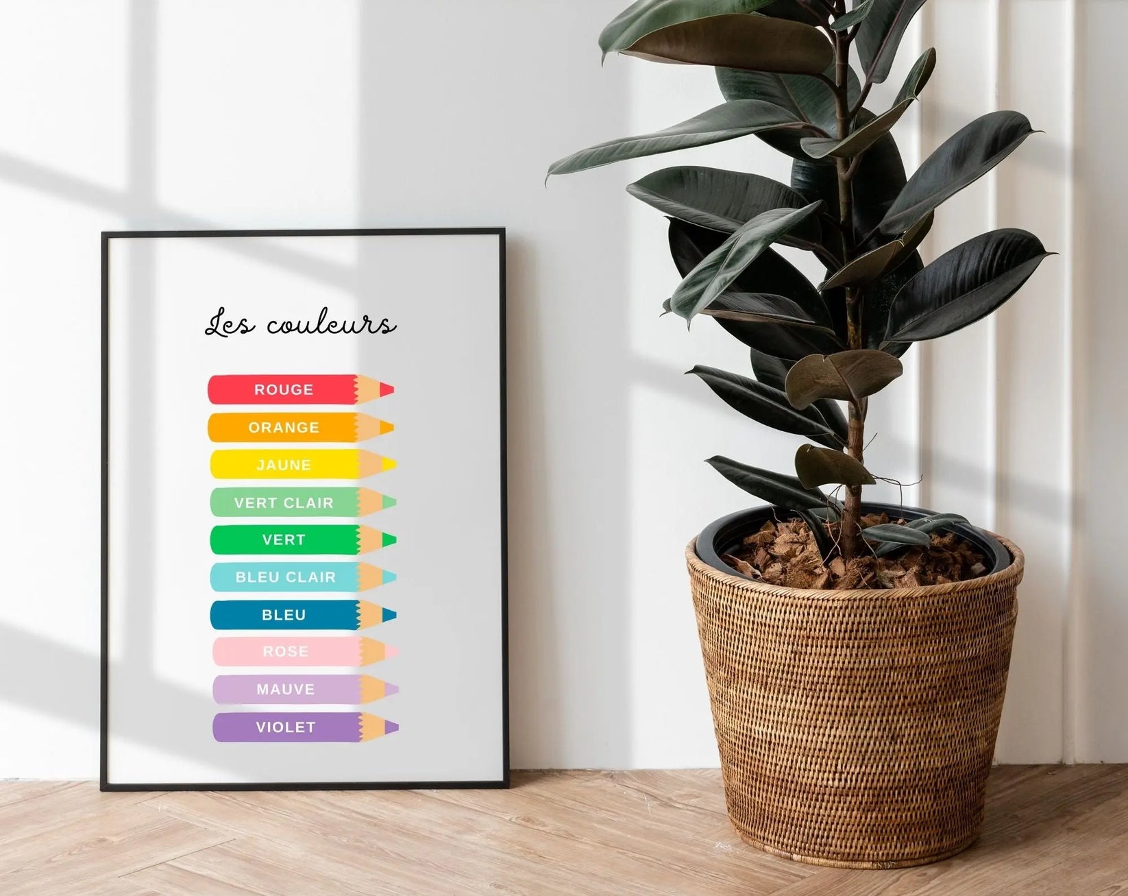 Affiche Les couleurs - Poster éducatif Montessori - FLTMfrance