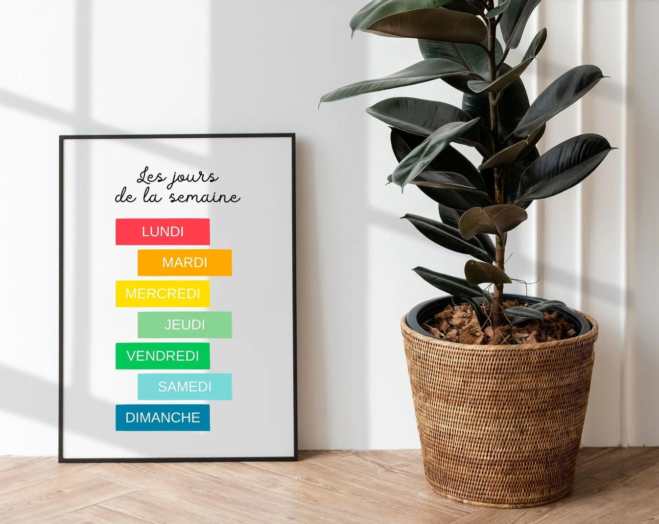 Affiche Les jours de la semaine - Poster éducatif Montessori - FLTM