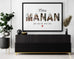 Affiche Merci Maman personnalisée - Cadeau photo maman - FLTM