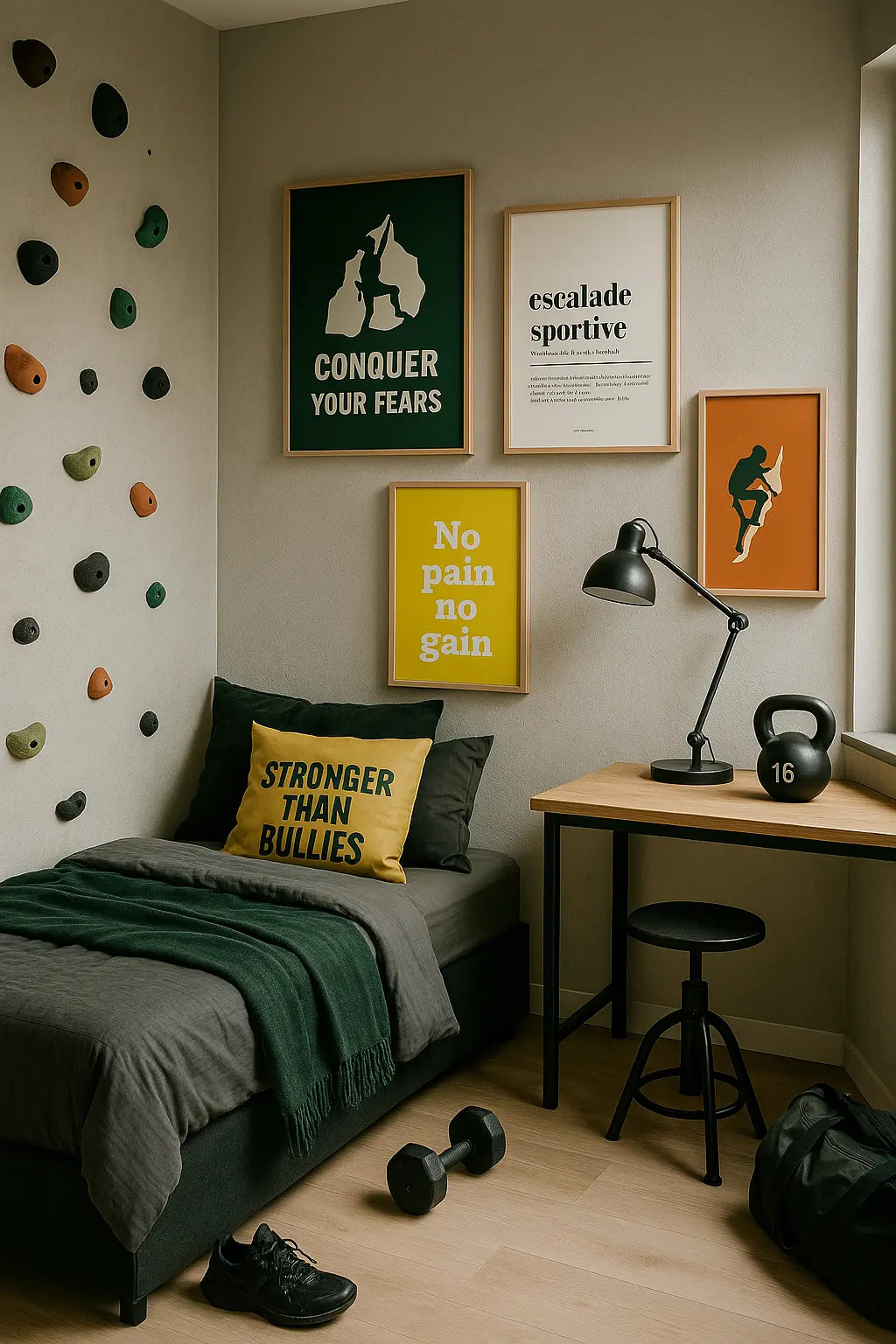 Affiche définition escalade sportive - Définition humour sport - FLTM