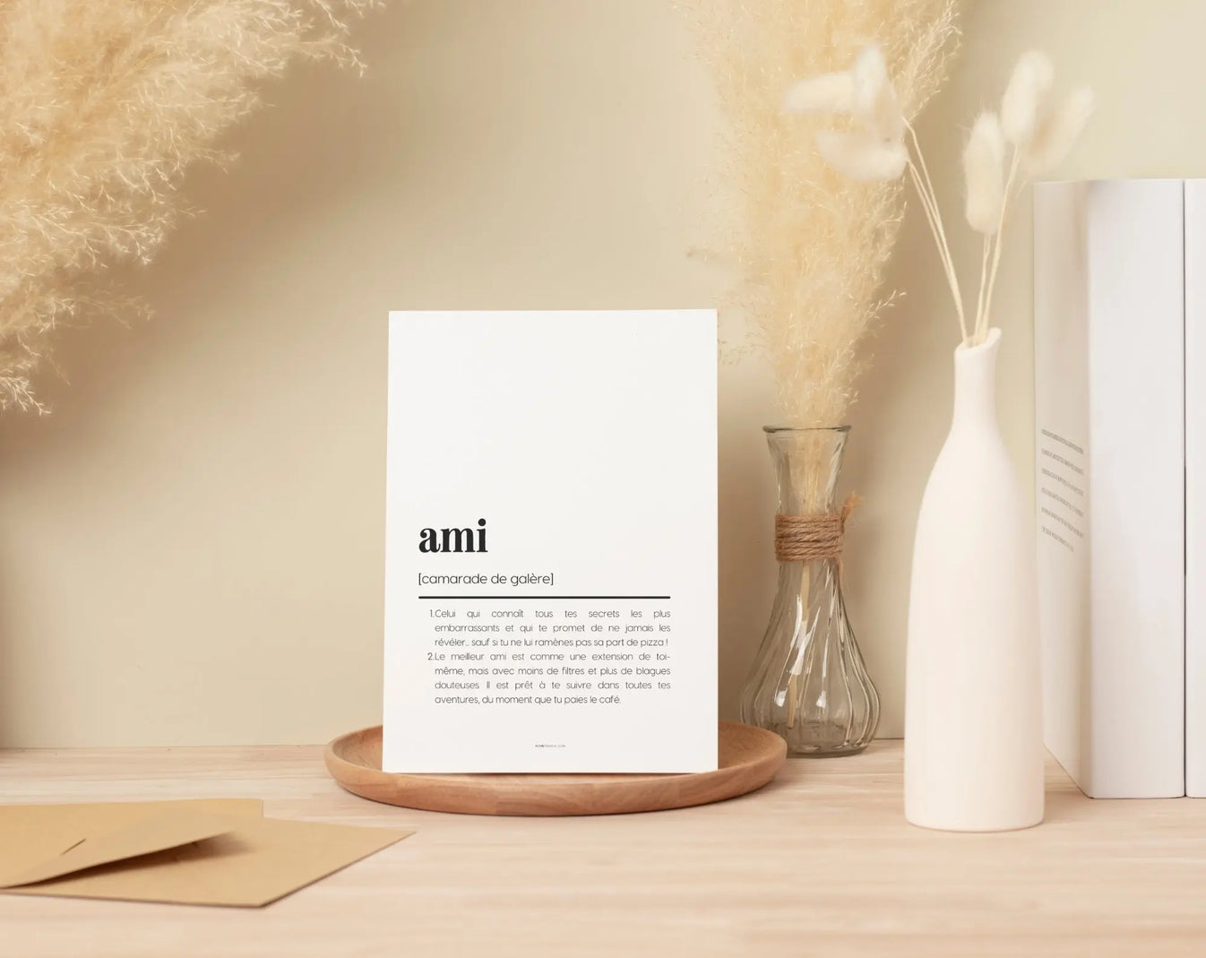 Affiche définition Ami - Affiche définition humour - FLTM