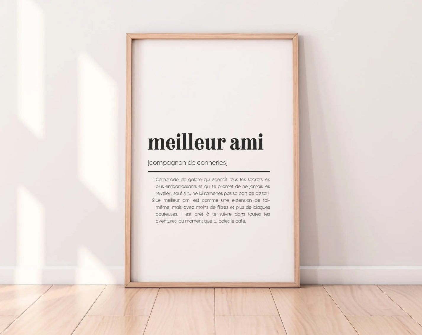 Affiche définition meilleur ami - Affiche définition humour - FLTM