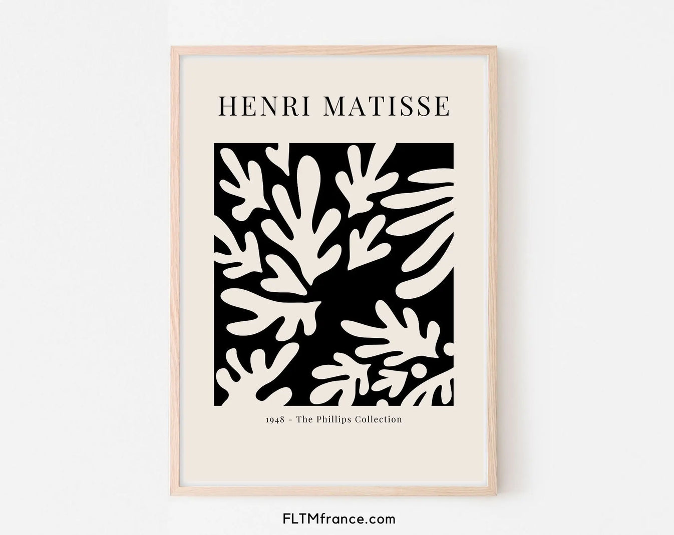 Affiches style Henri Matisse Noir et beige - Affiche de musée - FLTM