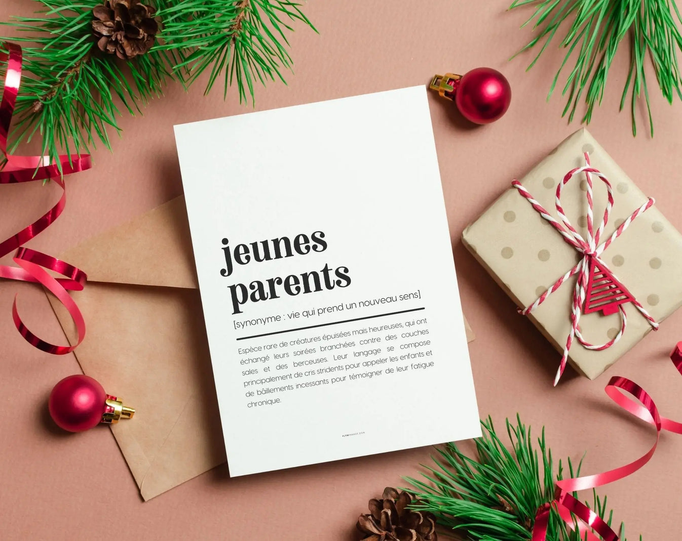 Carte définition Jeunes Parents - Carte de félicitation naissance - – FLTM