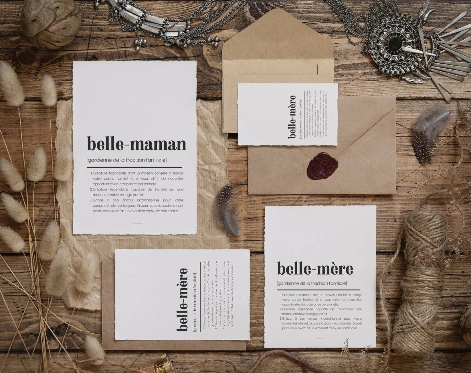 Carte définition belle-mère - Carte anniversaire - FLTM