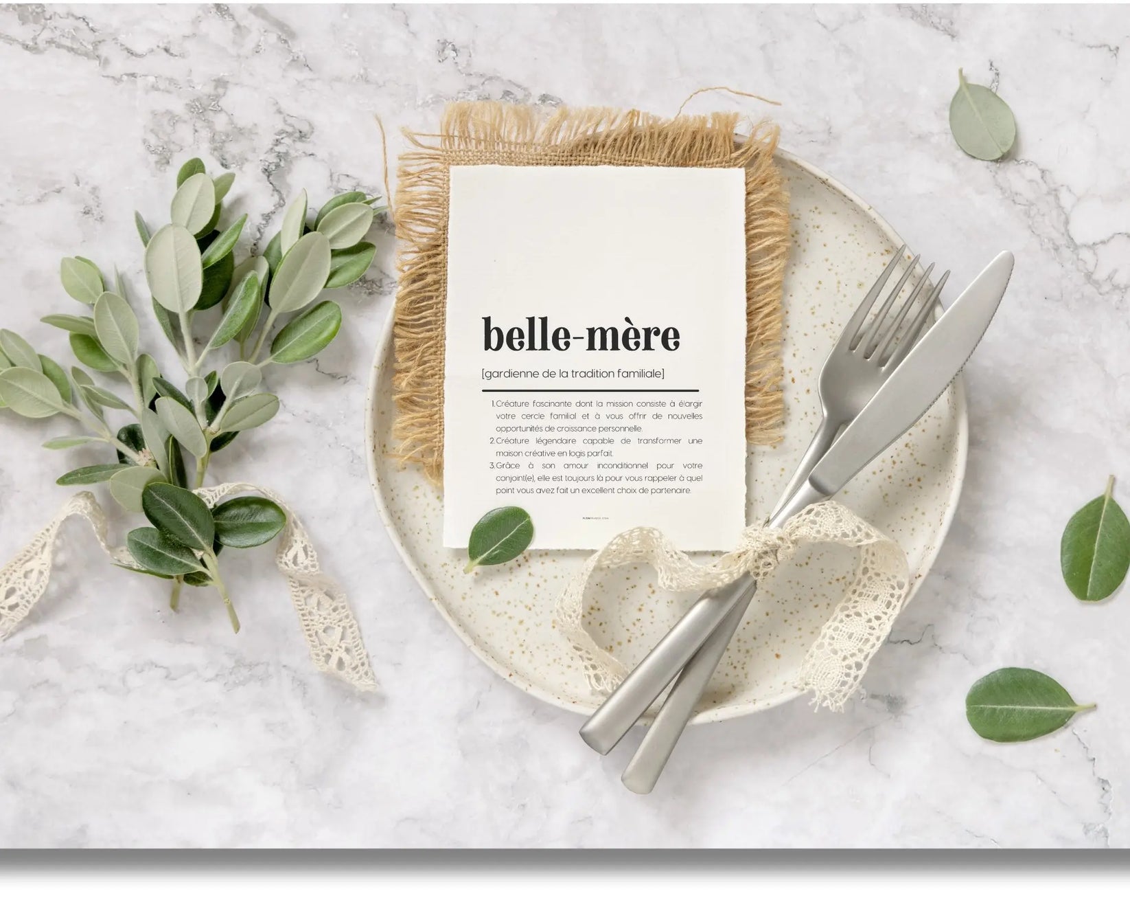 Carte définition belle-mère - Carte anniversaire - FLTM