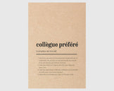 Carte définition collègue préféré - Carte départ ou amitié collègue ...