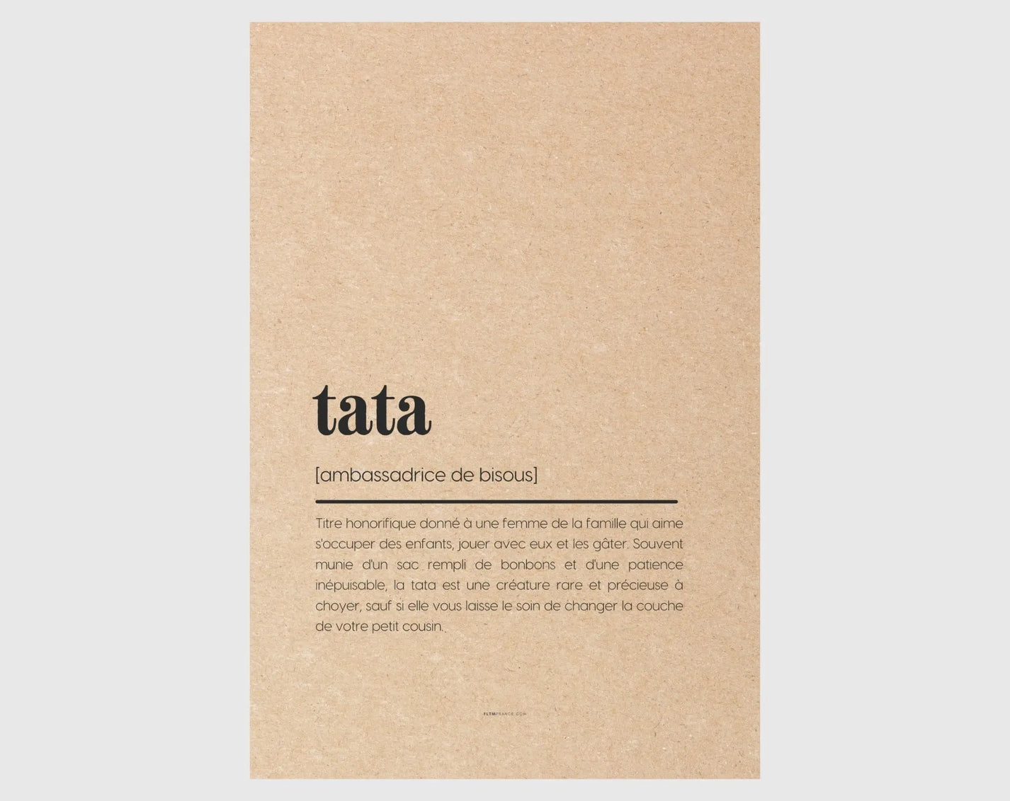 Carte définition tata - Carte anniversaire - FLTM
