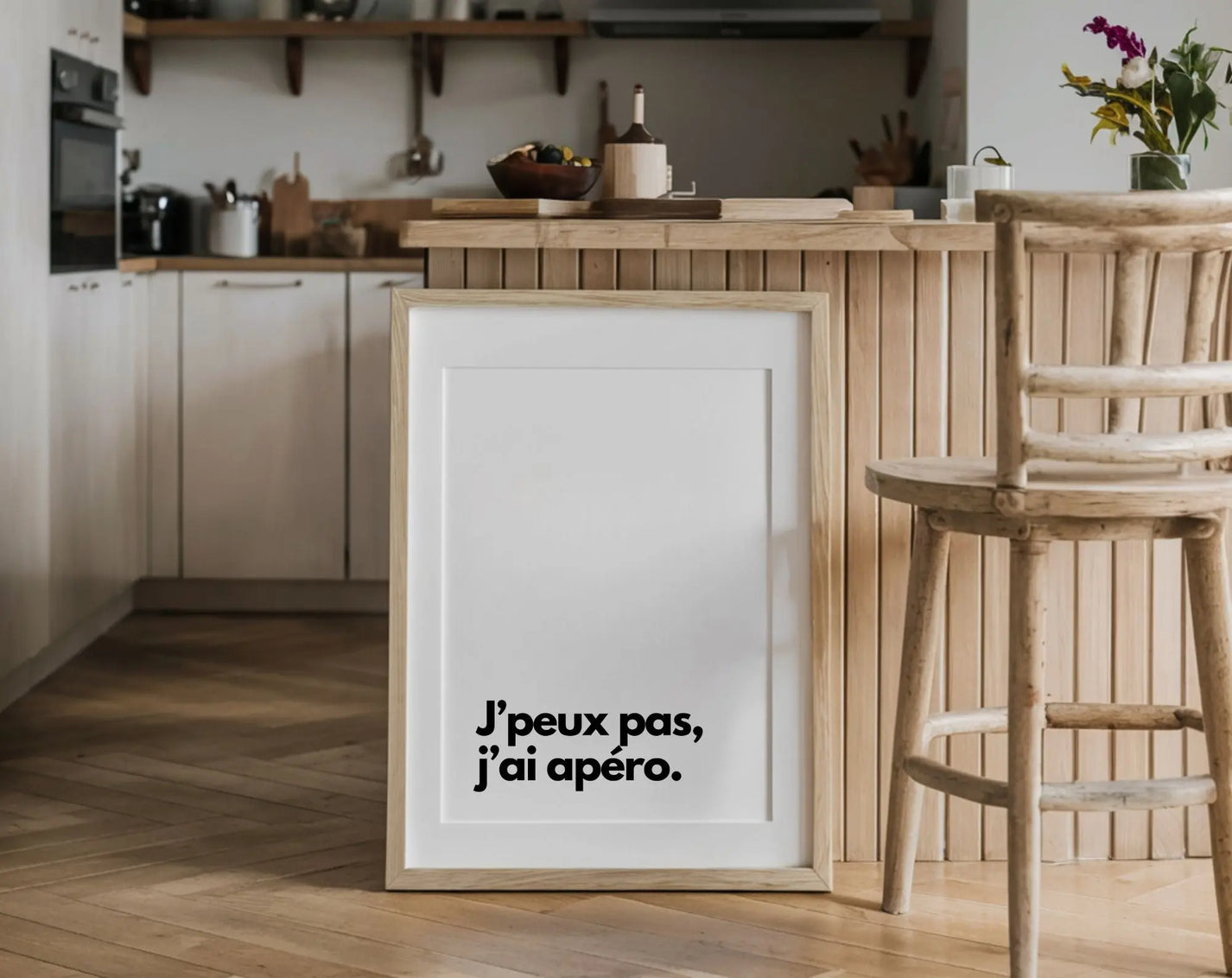 J'peux pas j'ai apéro - Affiche citation humour - FLTM