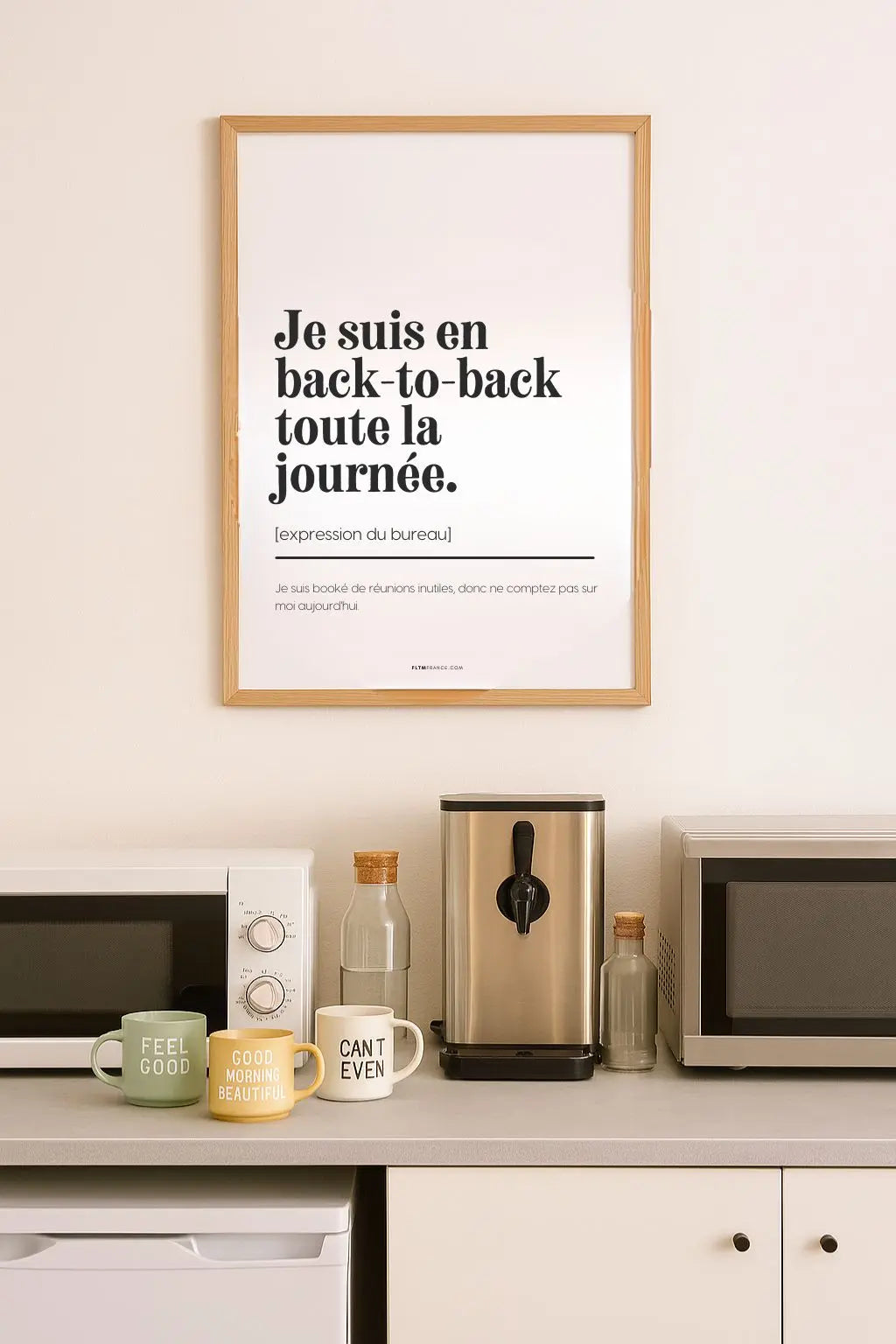 Je suis en back-to-back toute la journée - Affiche expression du – FLTM