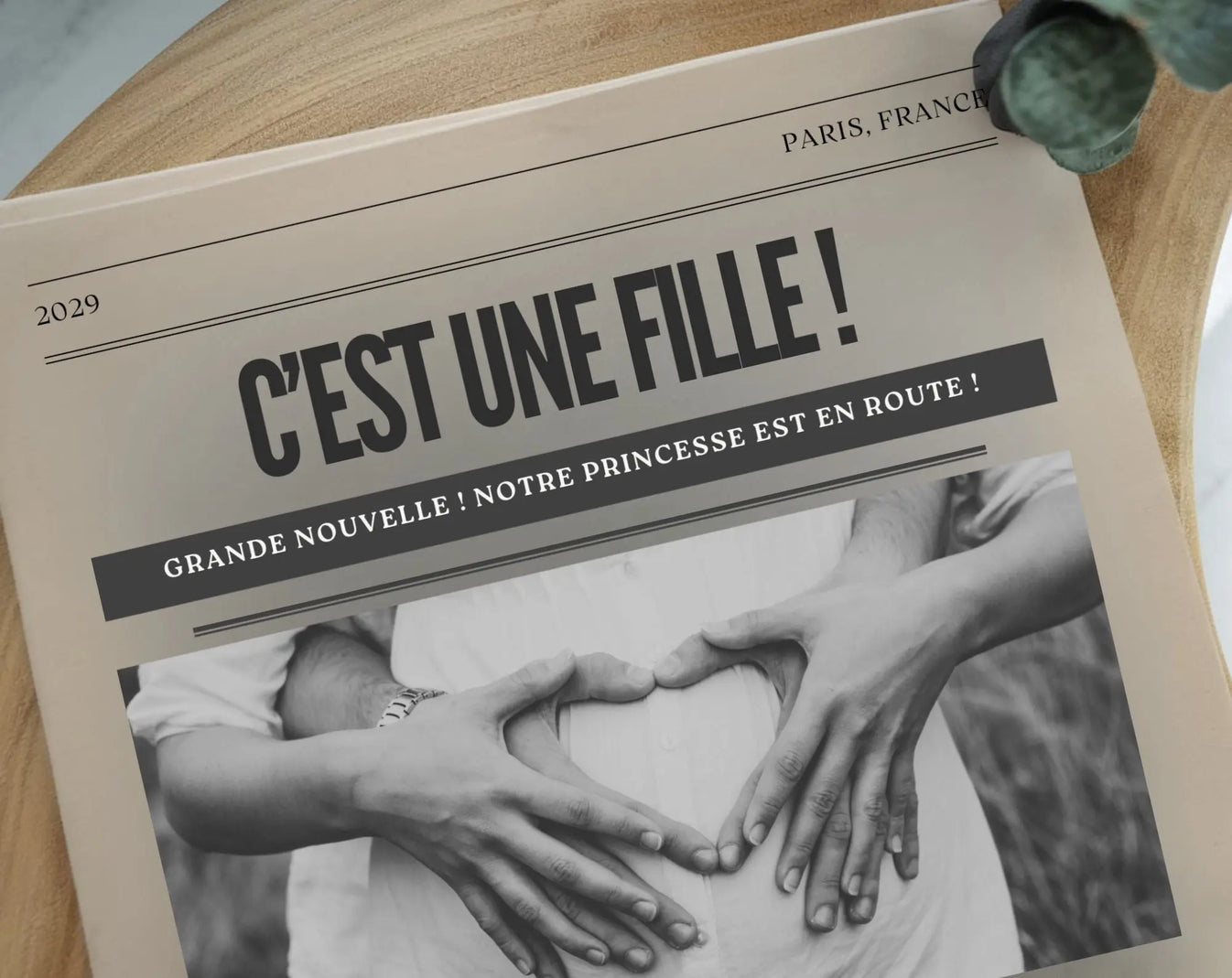 La Gazette des bébés à personnaliser - 2 pages pour créer un journal – FLTM