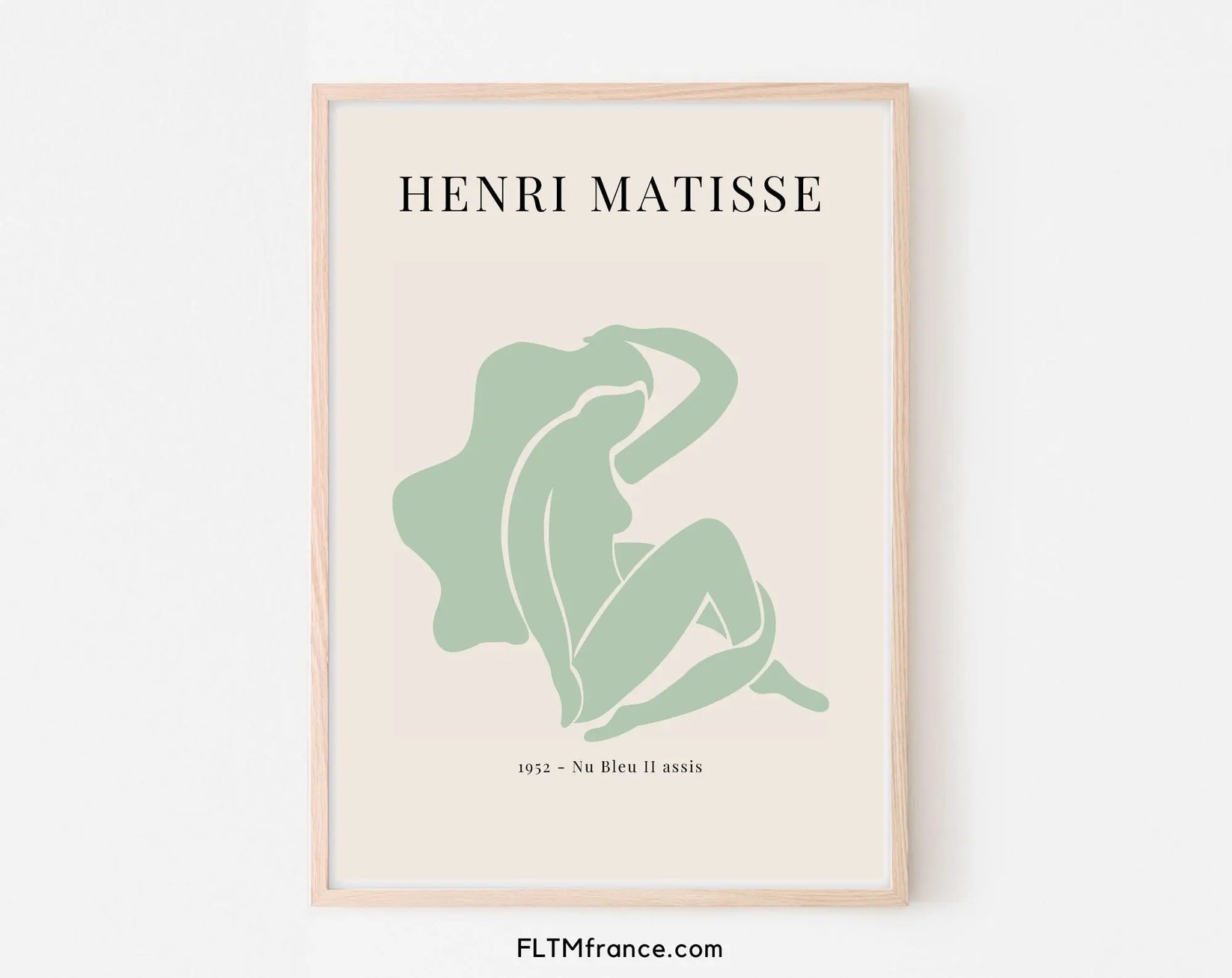 Lot de 3 affiches style Henri Matisse Vert organique Affiche de musée ...
