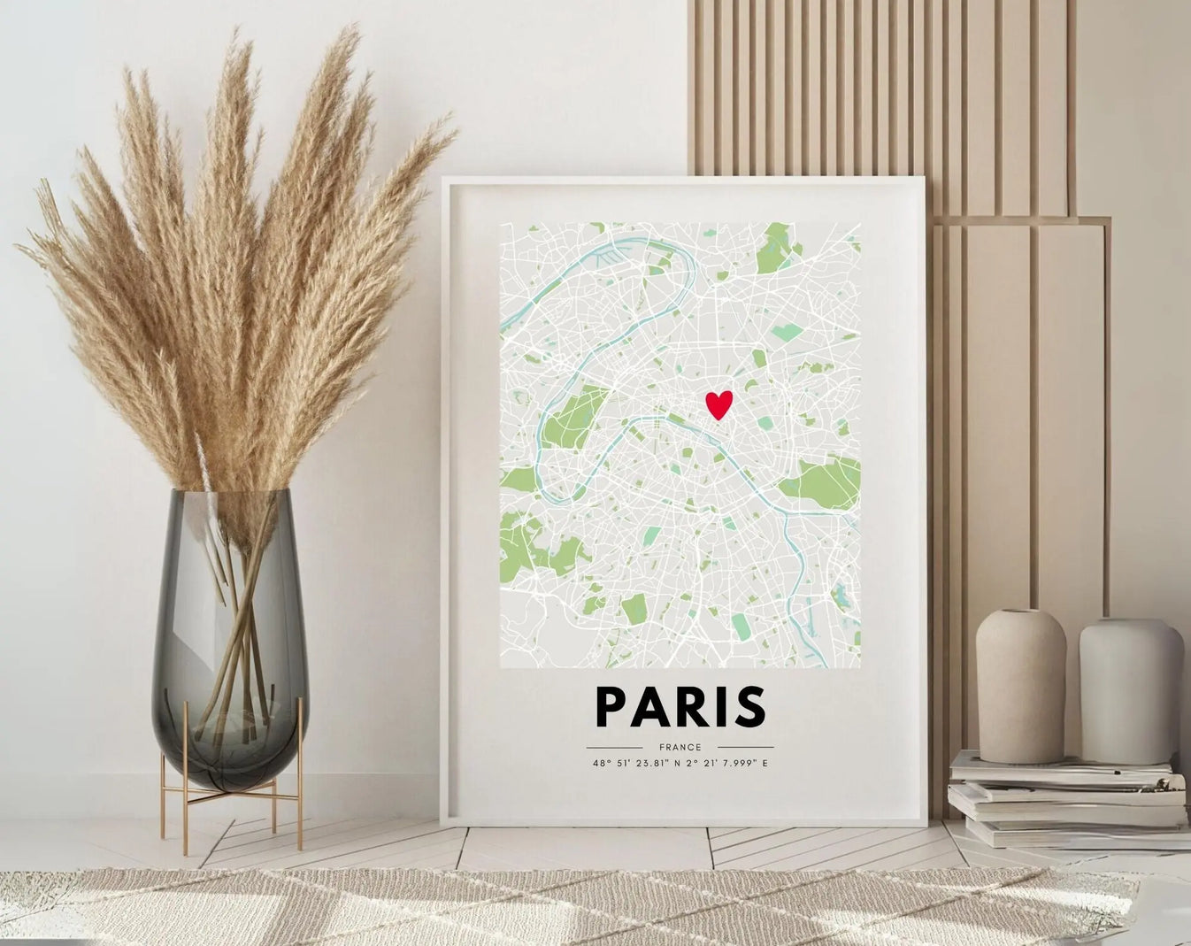 Affiche carte de ville personnalisée - FLTM