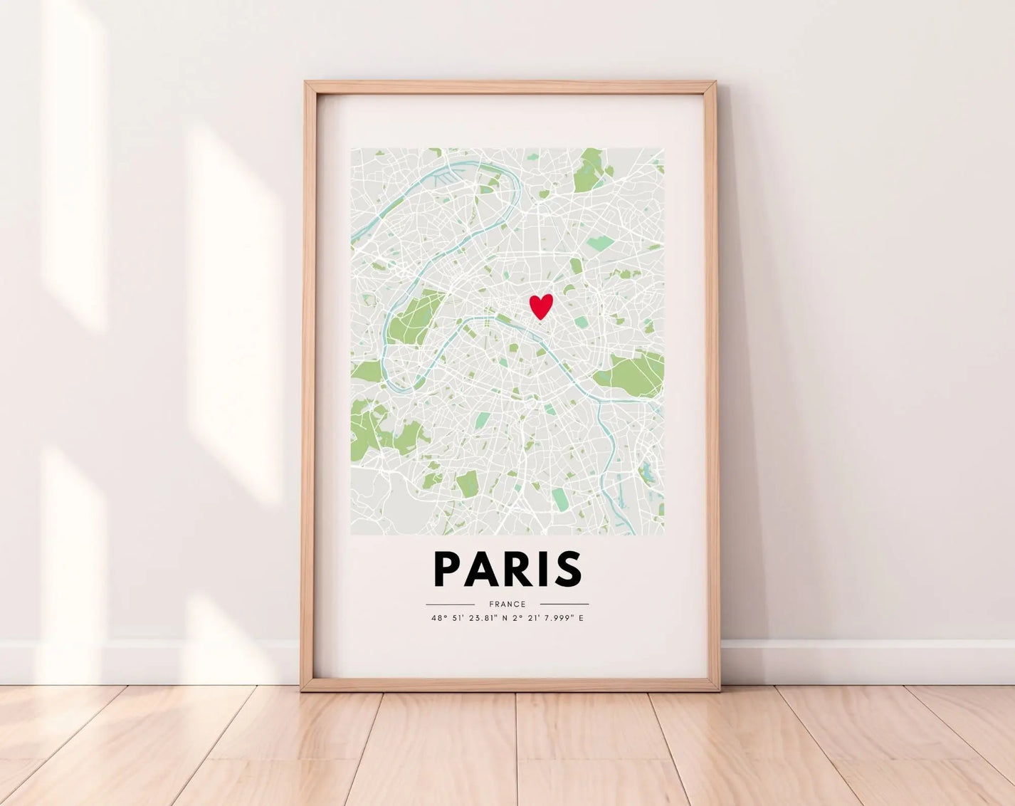 Affiche carte de ville personnalisée - FLTM