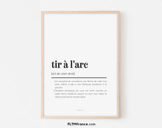 Affiche définition tir à l'arc - Affiche définition humour sport ...